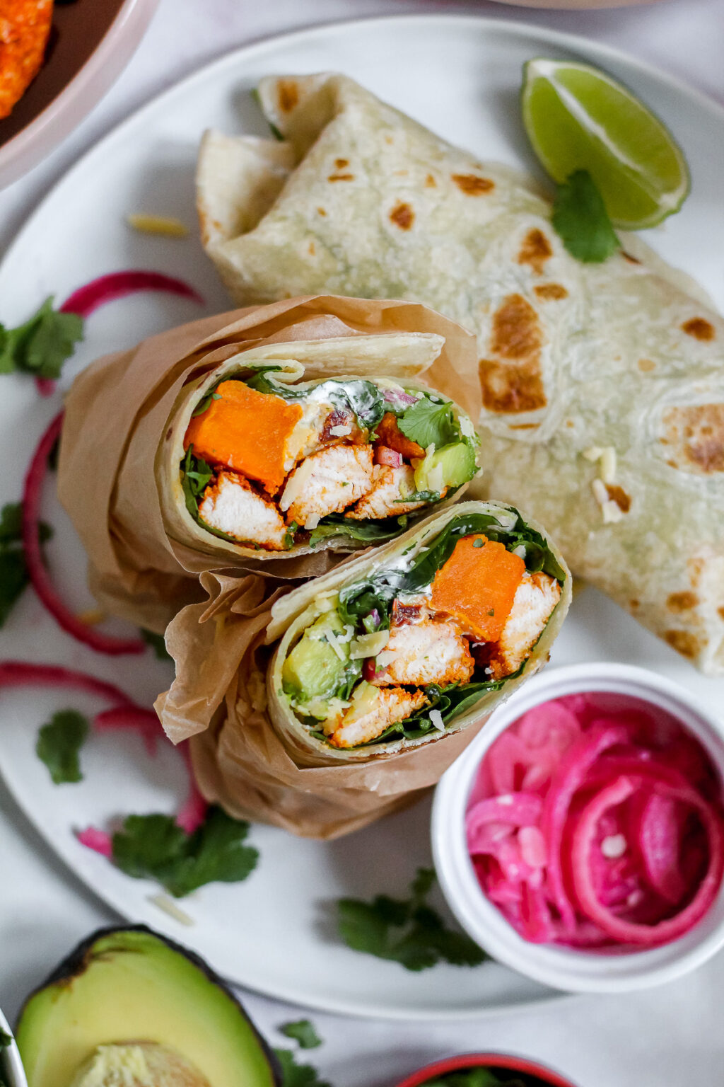 Chipotle Chicken Ranch Sweet Potato Wraps | Up Beet Kitchen