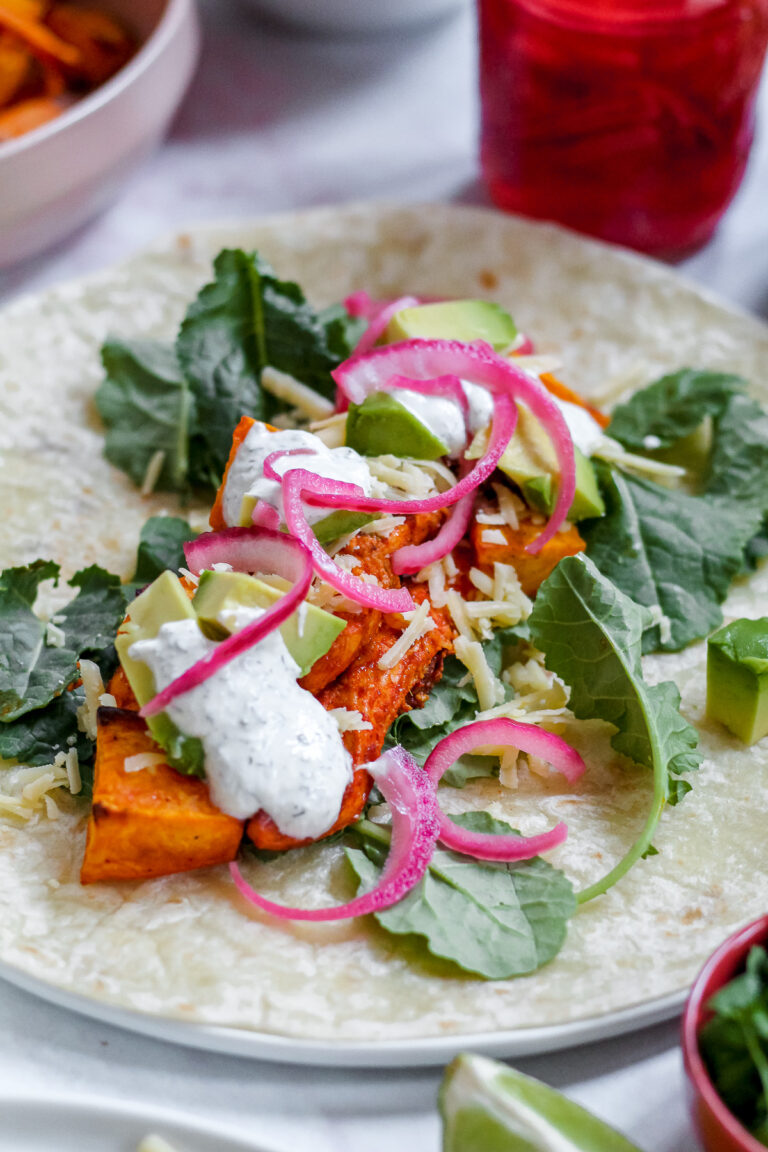 Chipotle Chicken Ranch Sweet Potato Wraps | Up Beet Kitchen