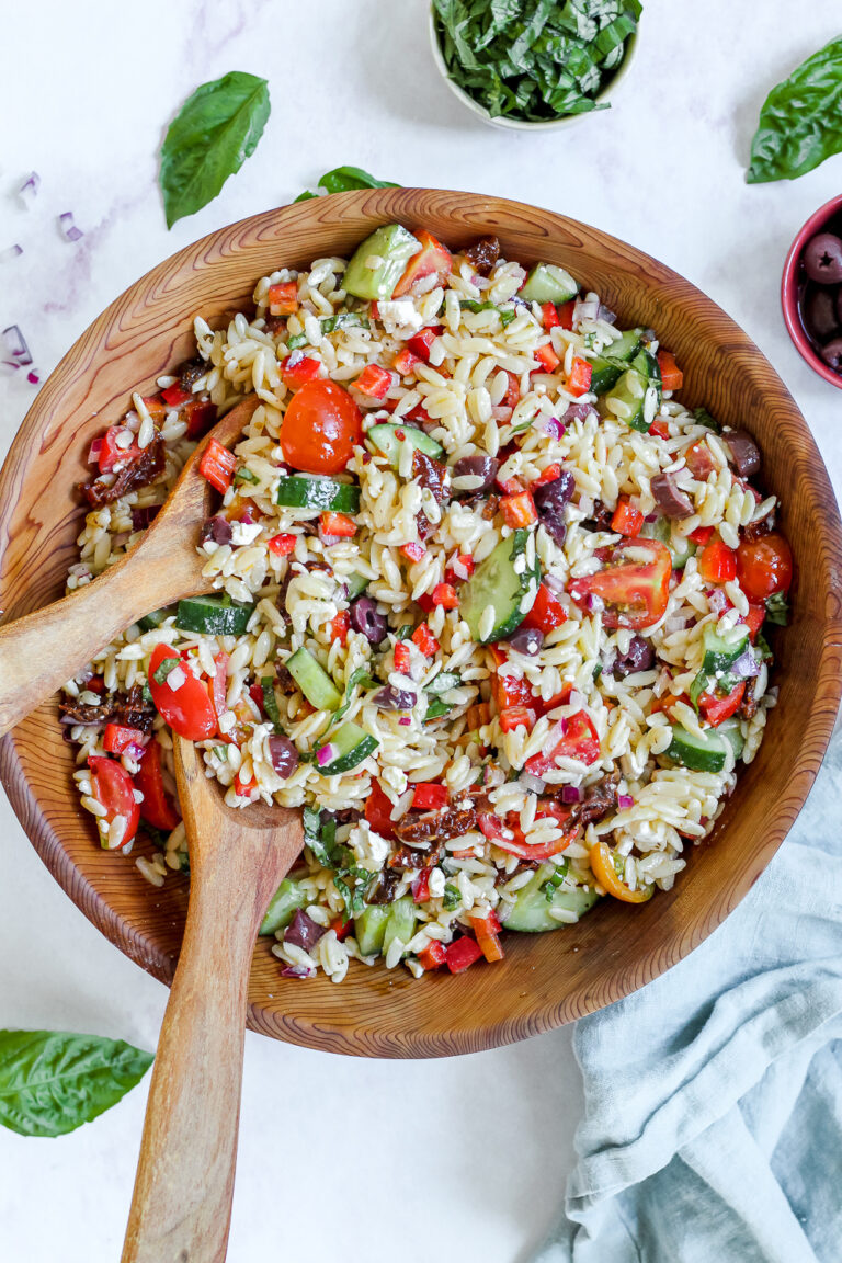 Simple Greek Orzo Salad | Up Beet Kitchen